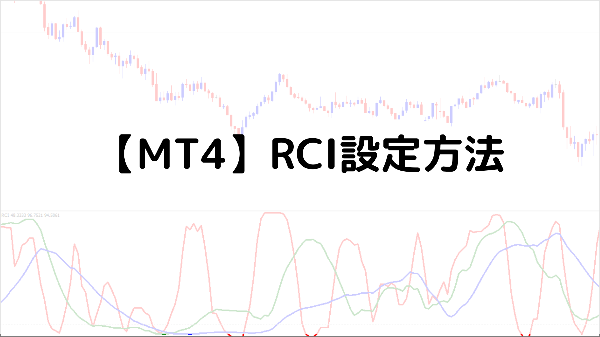 MT4でRCIを使いこなそう！インストール方法から取引手法を紹介！